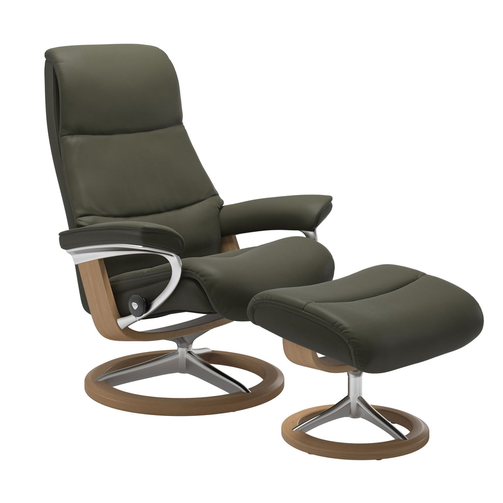 Stressless View Signature Recliner & Ottoman – Recliner Store